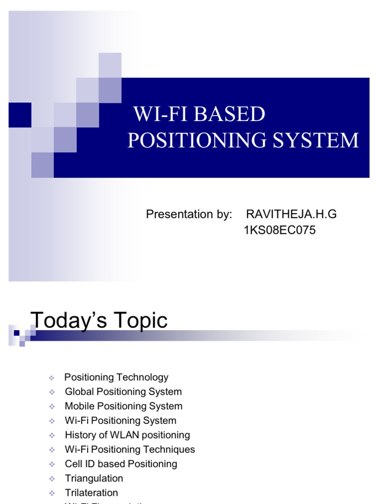 WiFi Positioning System | PDF | Computers