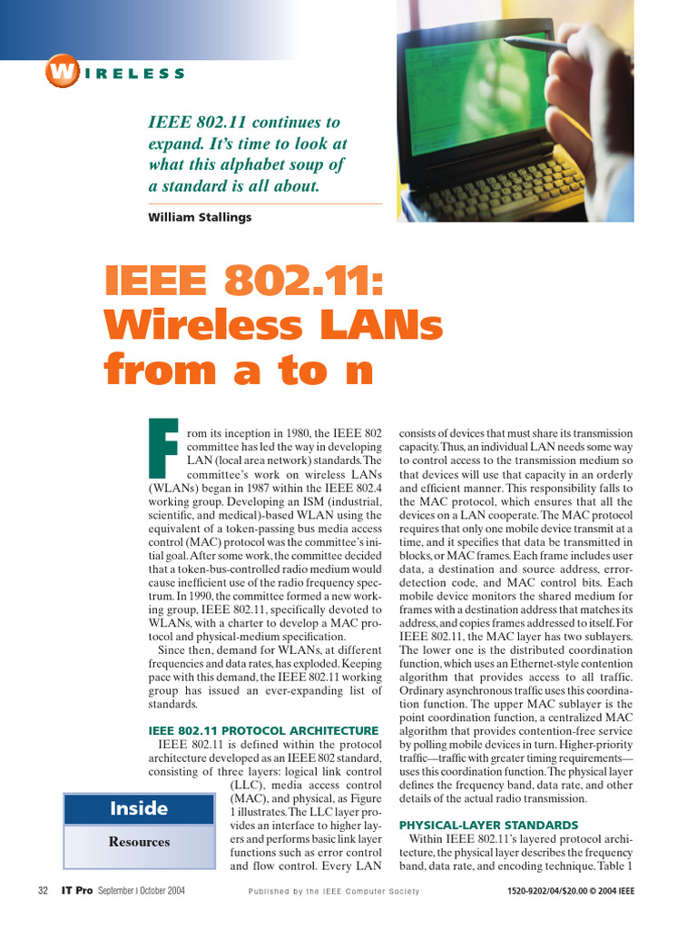 IEEE 8O2.11 Wireless LANs From A To N | PDF | Ieee 802.11 | Wireless Lan