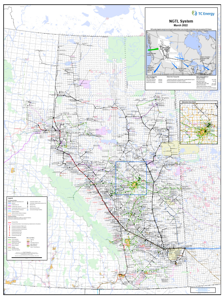 Transcanada NGTL Pipeline System Map | PDF