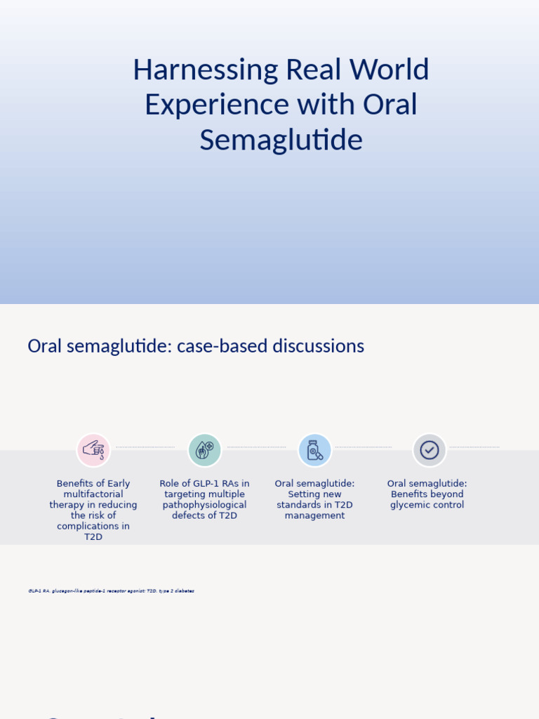 Harnessing Real World Experience With Oral Semaglutide | PDF | Glycated ...
