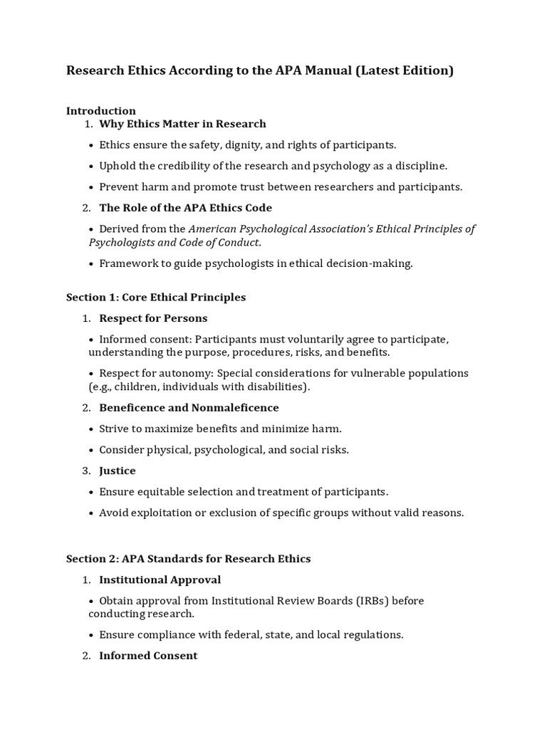Research ethics | PDF | Informed Consent | American Psychological ...