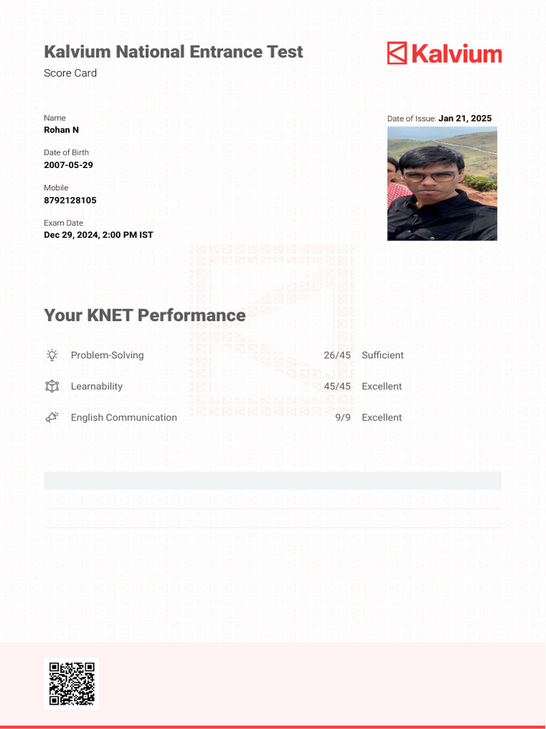 Knet Score Card 2648 | PDF