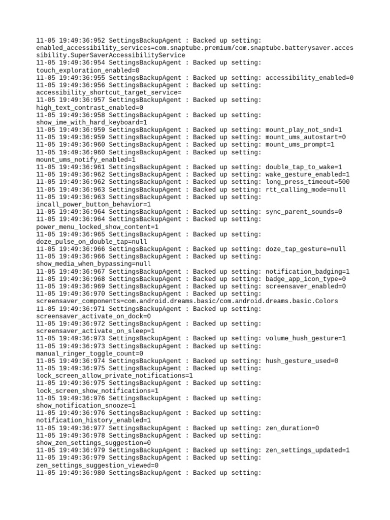 Settings Provider | PDF | Software | Computing