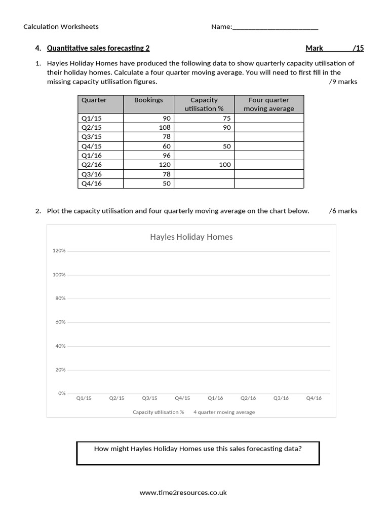 4 Quantitative Sales Forecasting | PDF