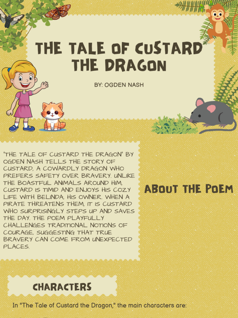 Custard the Cowardly Dragon's Bravery | PDF | Poetry | Courage