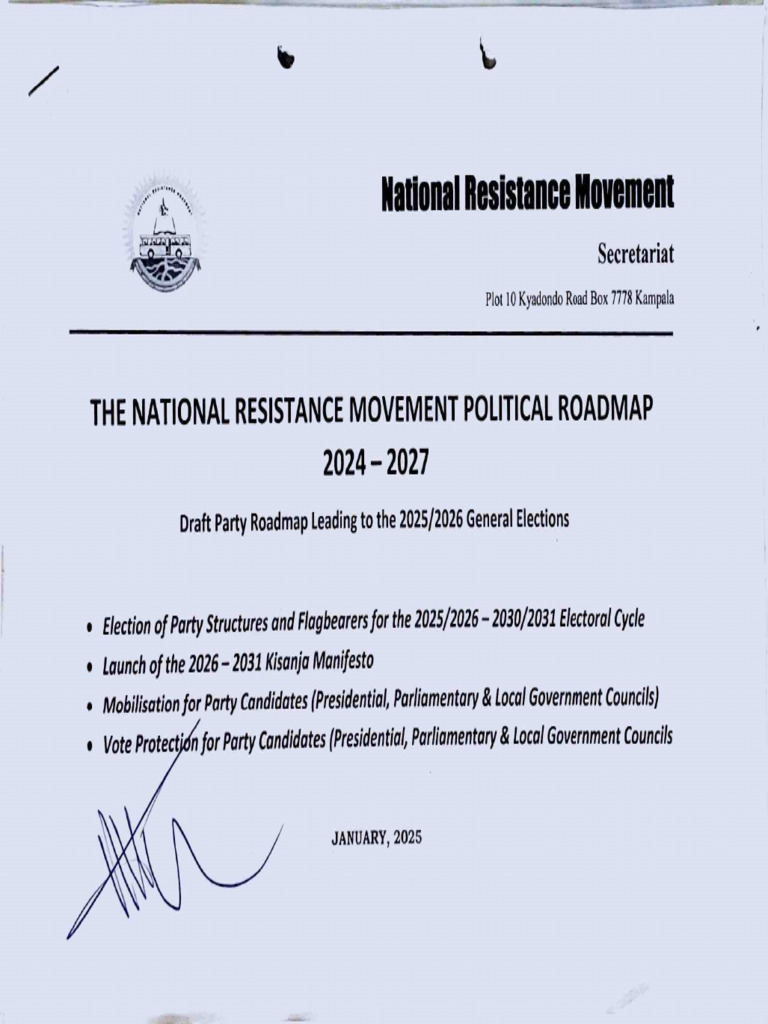 NRM Political Roadmap 2024-2027 | PDF | Elections | Political Science