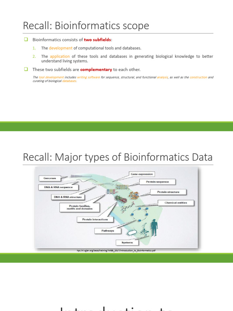 Overview of Biological Databases | PDF | Databases | Bioinformatics