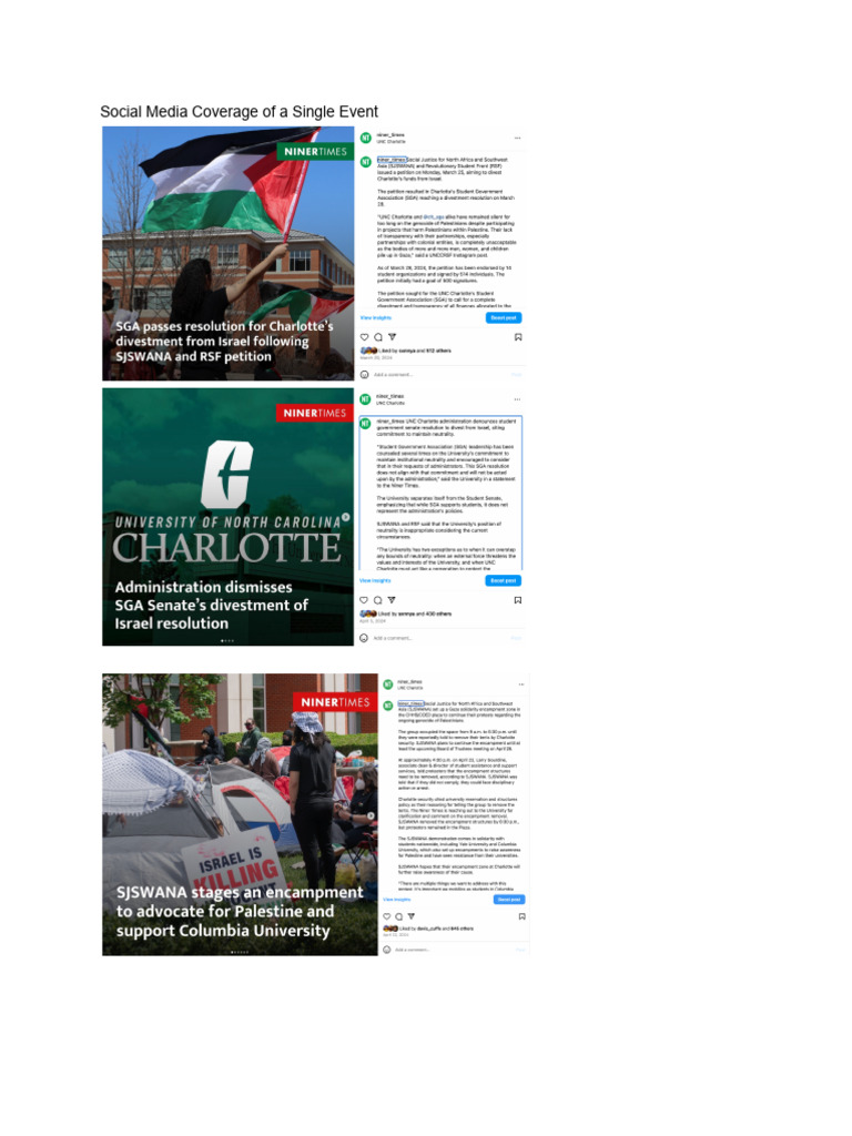 Social Media Coverage of A Single Event | PDF