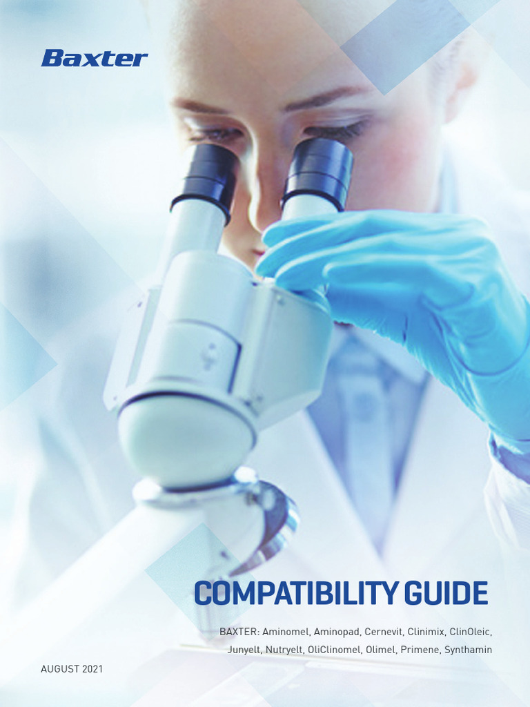 Parenteral Nutrition Compatibility Guide | PDF | Nutrients | Magnesium