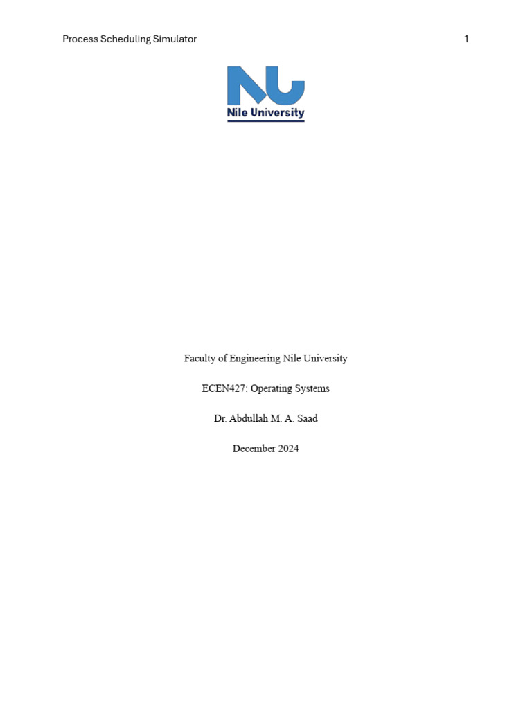 Process Scheduling Simulator | PDF | Scheduling (Computing) | Computing