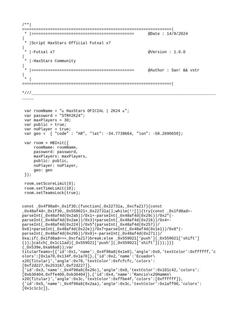Script x7 HaxStars | PDF | Computer Programming