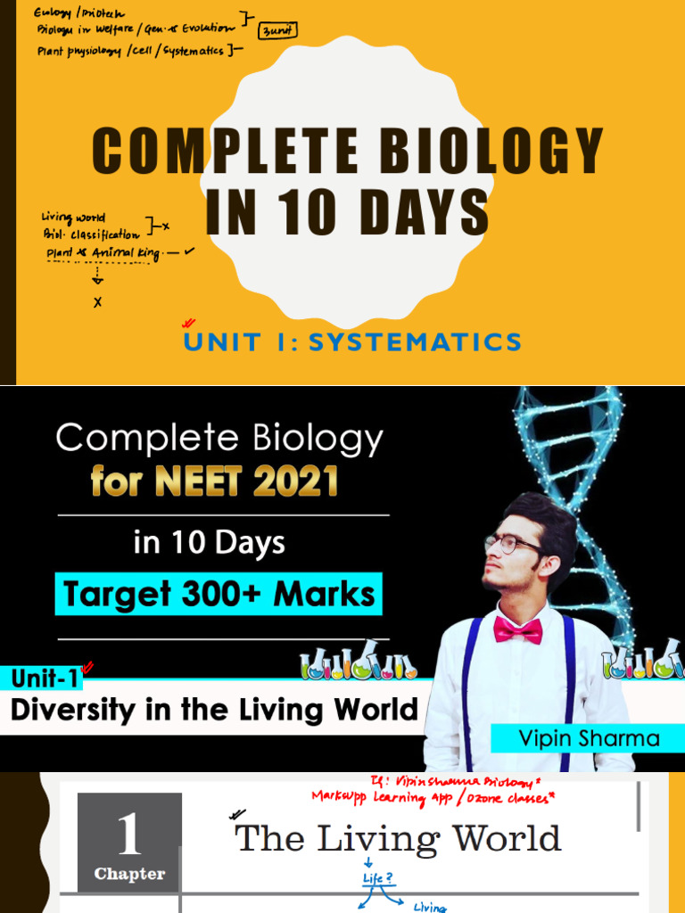 Complete Biology in 10 Days-Systematics | PDF