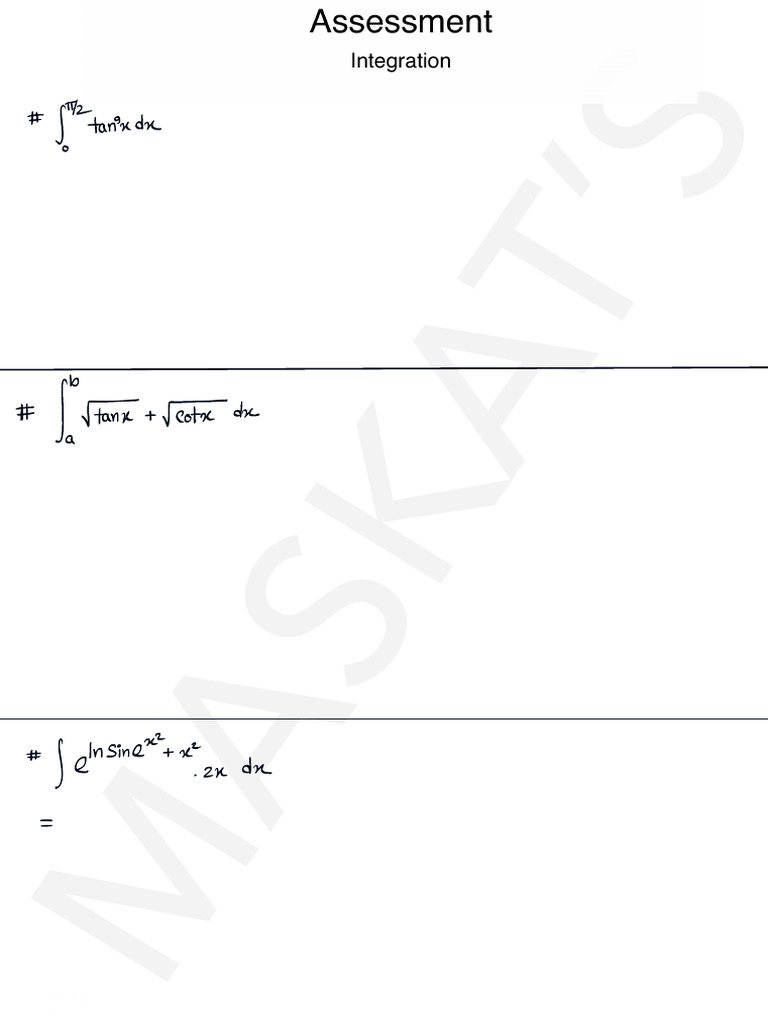 Integration Questions For Students of Admission | PDF