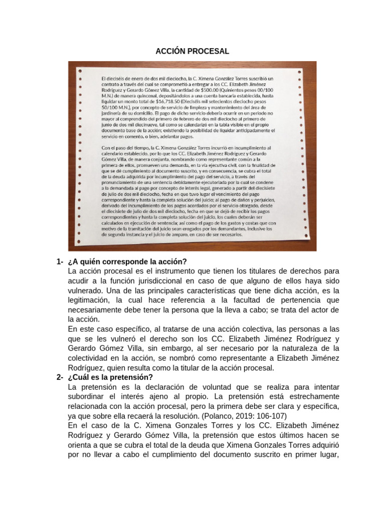 Unidad 3-Acción Procesal | PDF | Ley procesal | Justicia