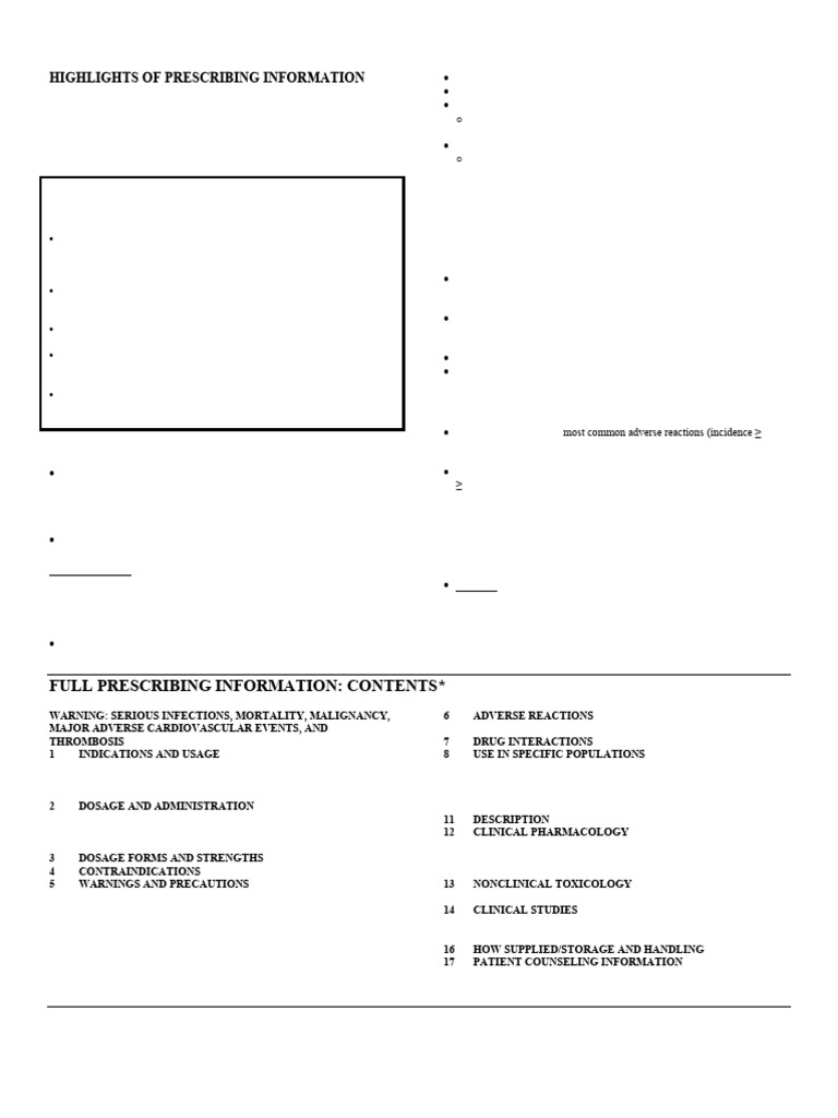 Opzelura Prescribing Information | PDF | Thrombosis | Hepatitis B