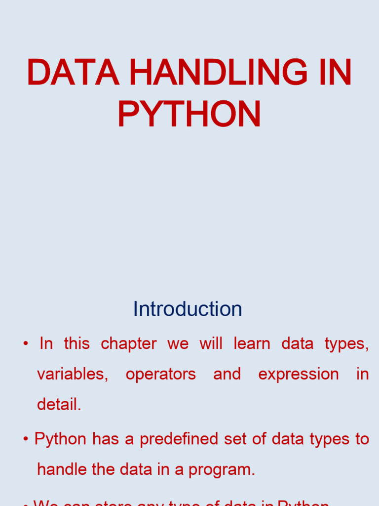 Data-Handling | PDF | Data Type | Boolean Data Type Data-Handling | PDF | Data Type | Boolean Data Type