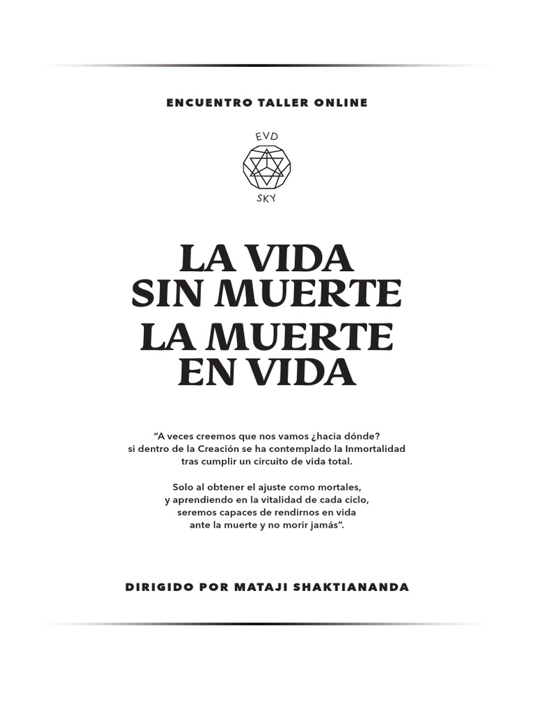 Taller Online: Vida y Muerte en Consciencia | PDF | Karma | Alma