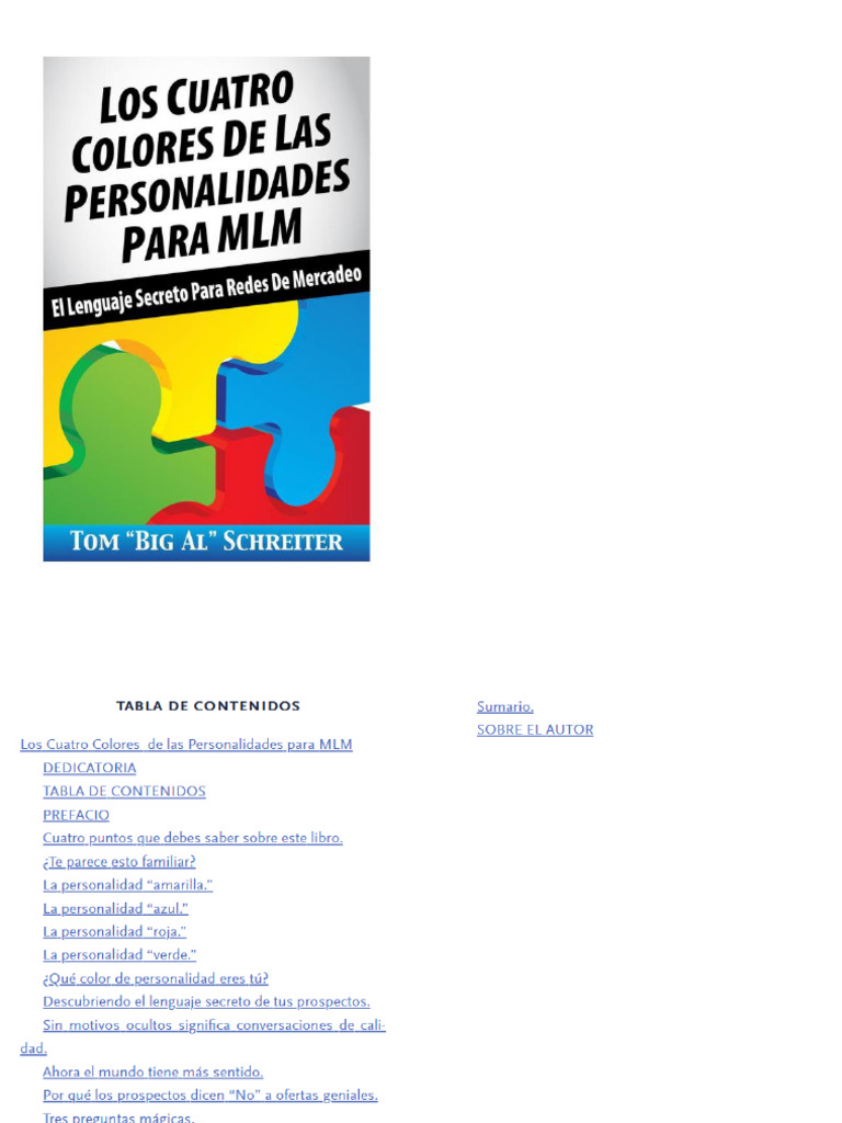 Los 4 Colores de Las Personalidades | PDF