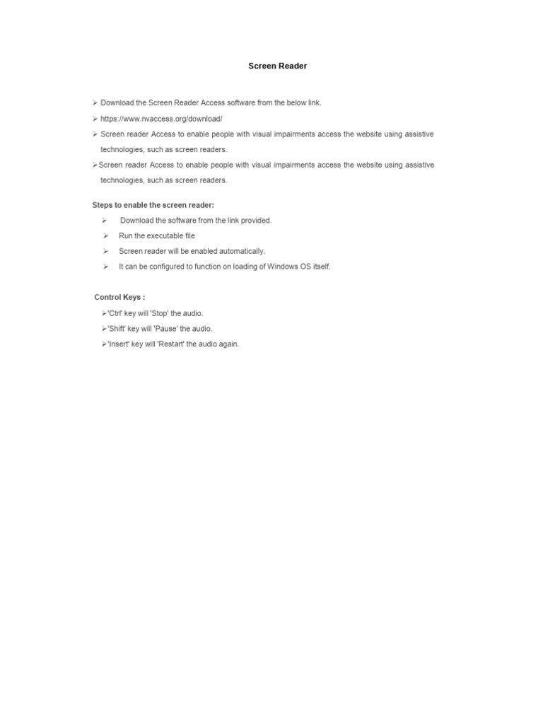 Screen Reader | PDF
