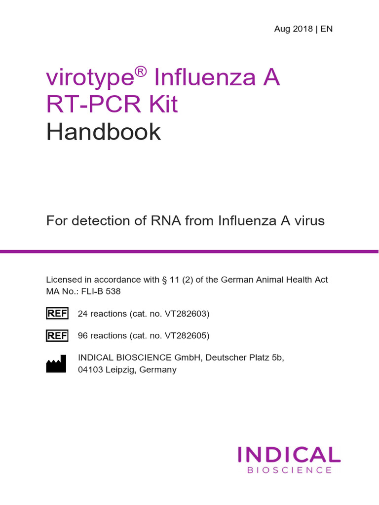 AI Indical Influenza A Aug 2018 | PDF | Polymerase Chain Reaction | Reverse Transcription ...