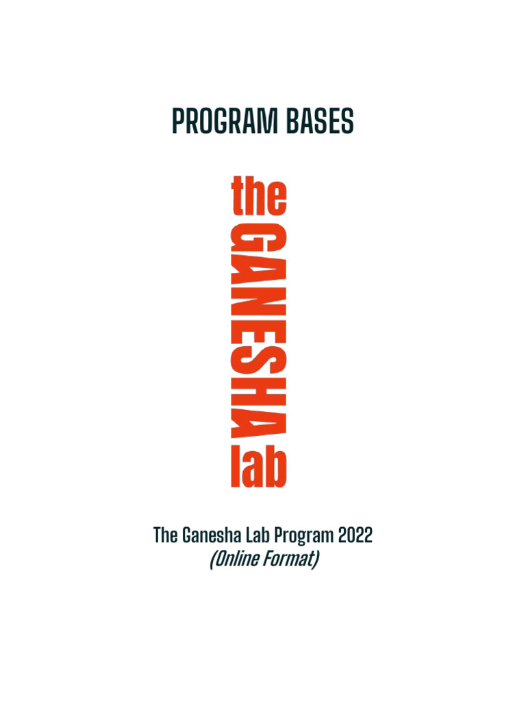 Ganesha Lab Biotech Startup Program 2022 | PDF | Startup Company ...