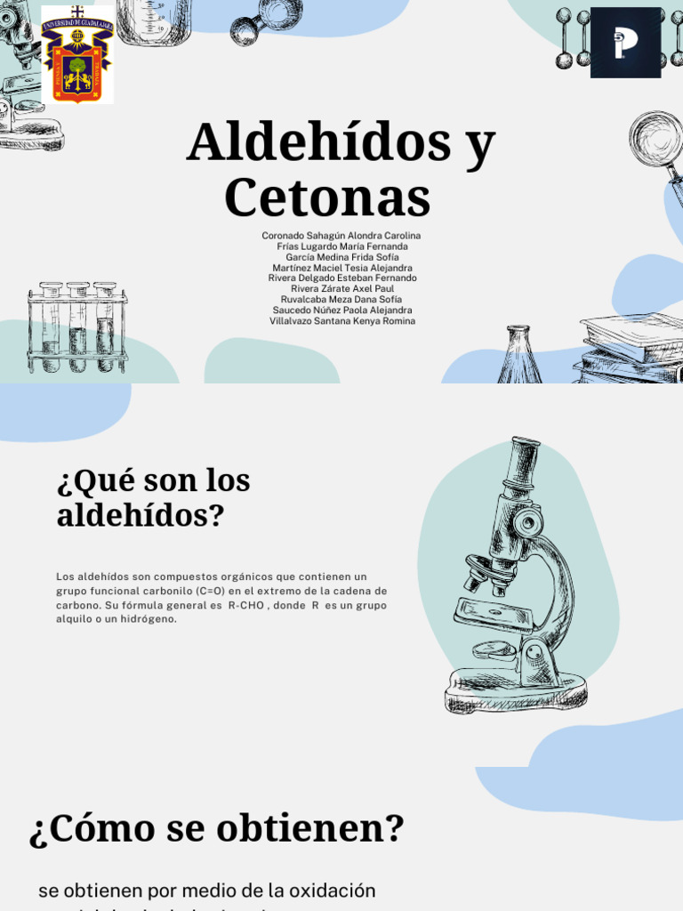 Aldehídos y Cetonas: Propiedades y Usos | PDF | Aldehído | Cetona