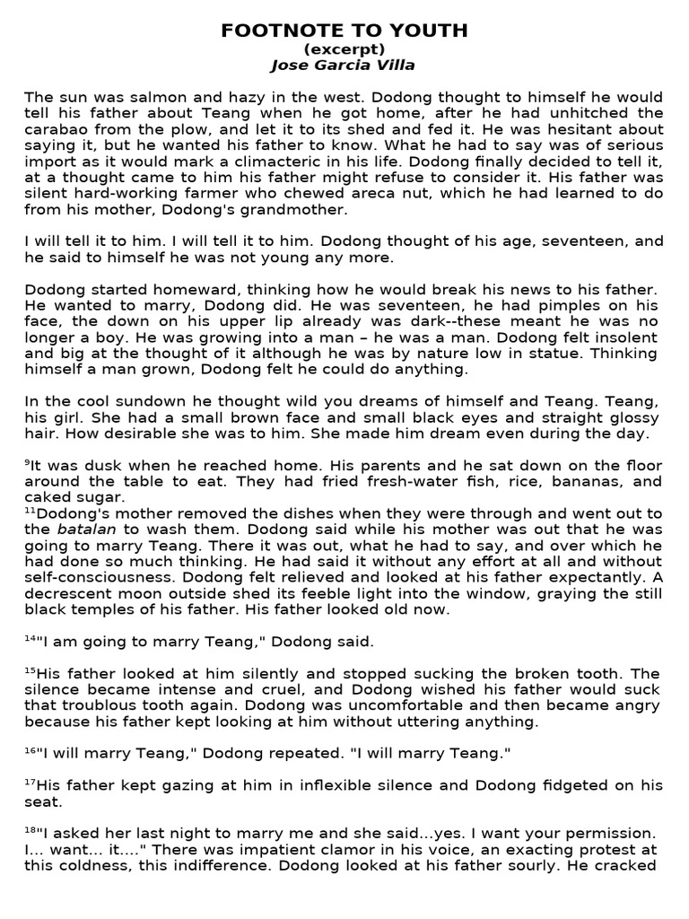 Footnote To Youth | PDF | Family | Childhood