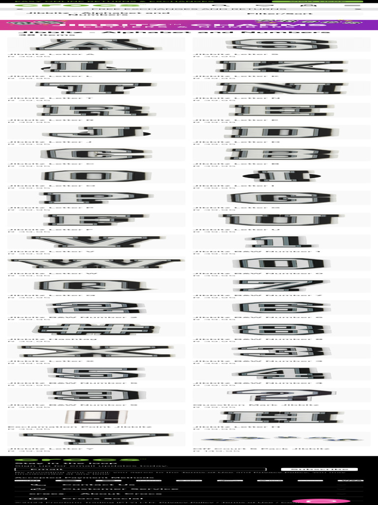 Jibbitz - Alphabet and Numbers – Crocs South Africa 2 | PDF