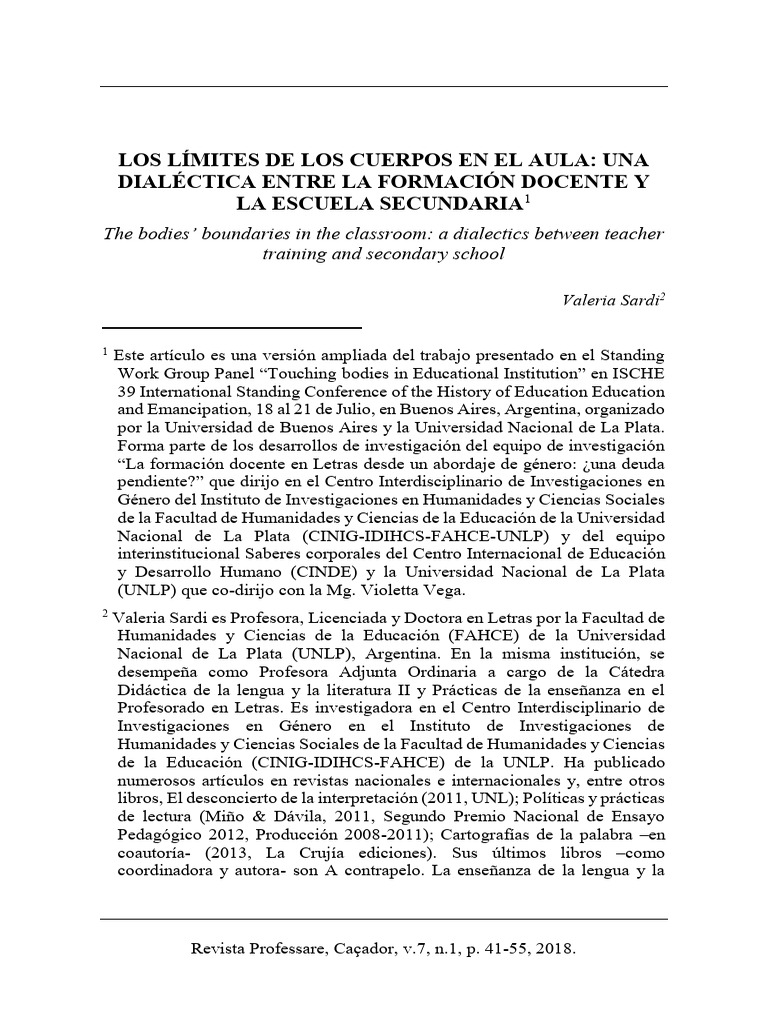 Sardi 2018 | PDF | Maestros | Experiencia