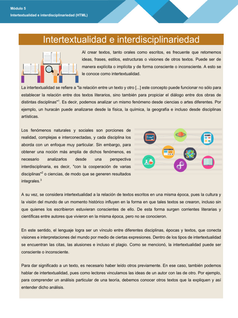 01S.04_M05_S2_Intertextualidad_e_interdisciplinariedad_HTML_PDF | PDF | Intertextualidad ...