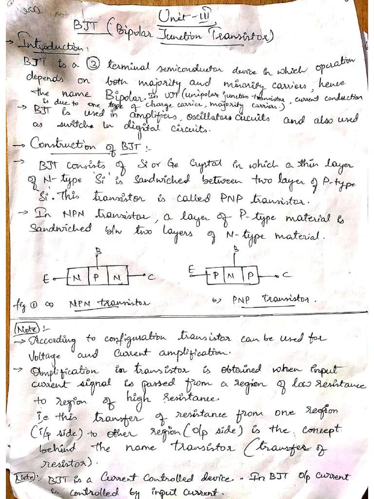 Unit 3 Edc Notes | PDF