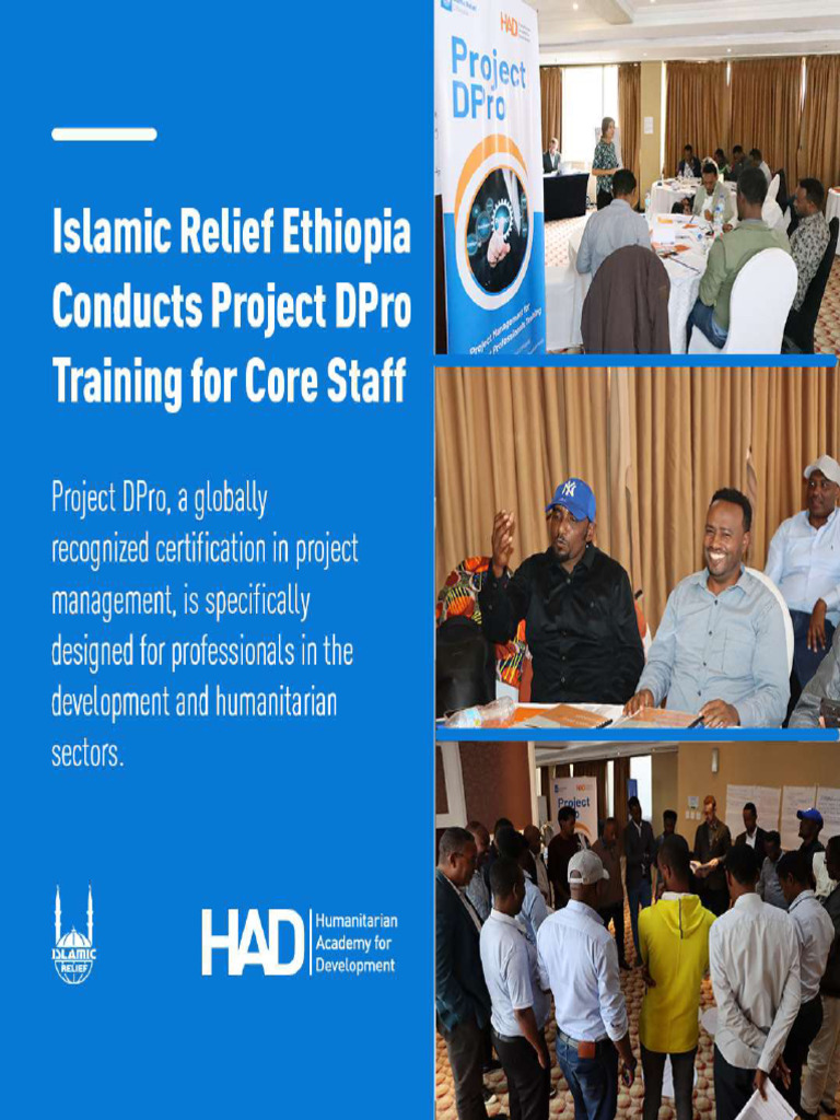 Islamic Relief Ethiopia Conducts Project DPro Training | PDF