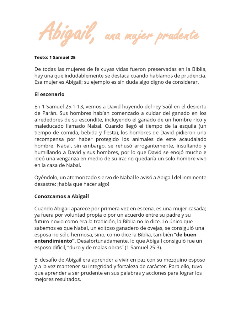 Abigail | PDF | David