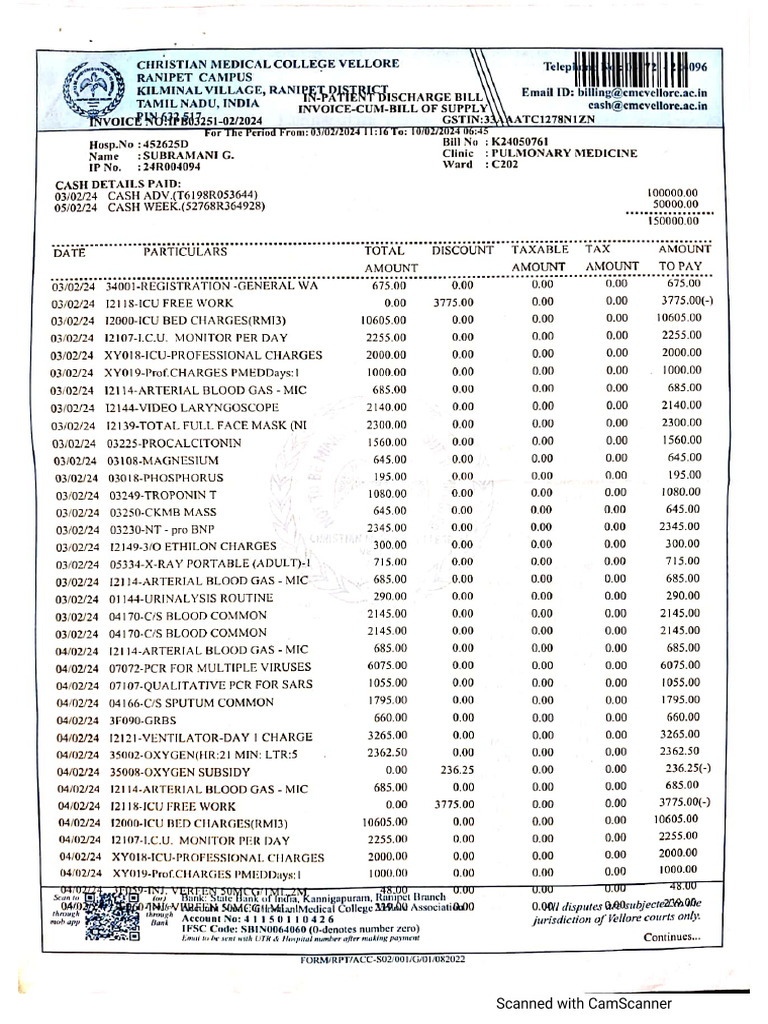 Medical Bill | PDF