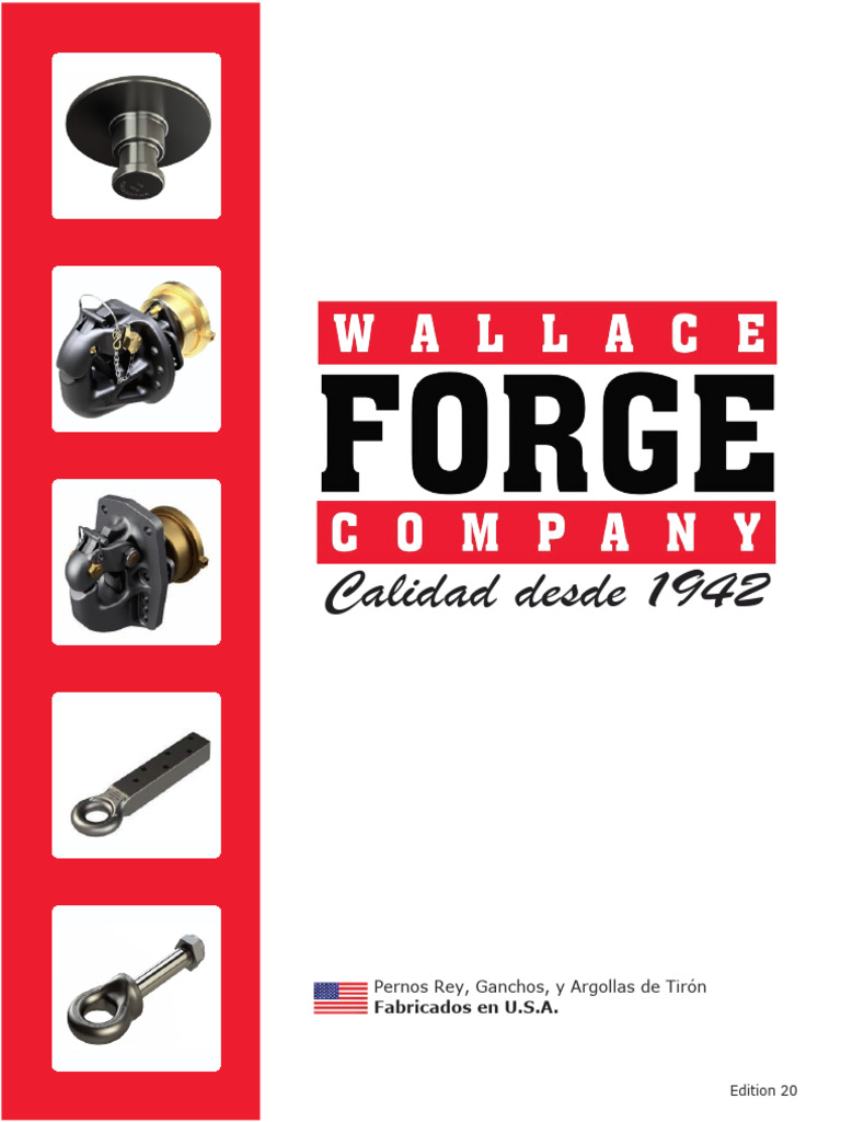 Catalogo de Productos Wallace Forge 2020 1 | PDF | Tornillo | Metalurgia