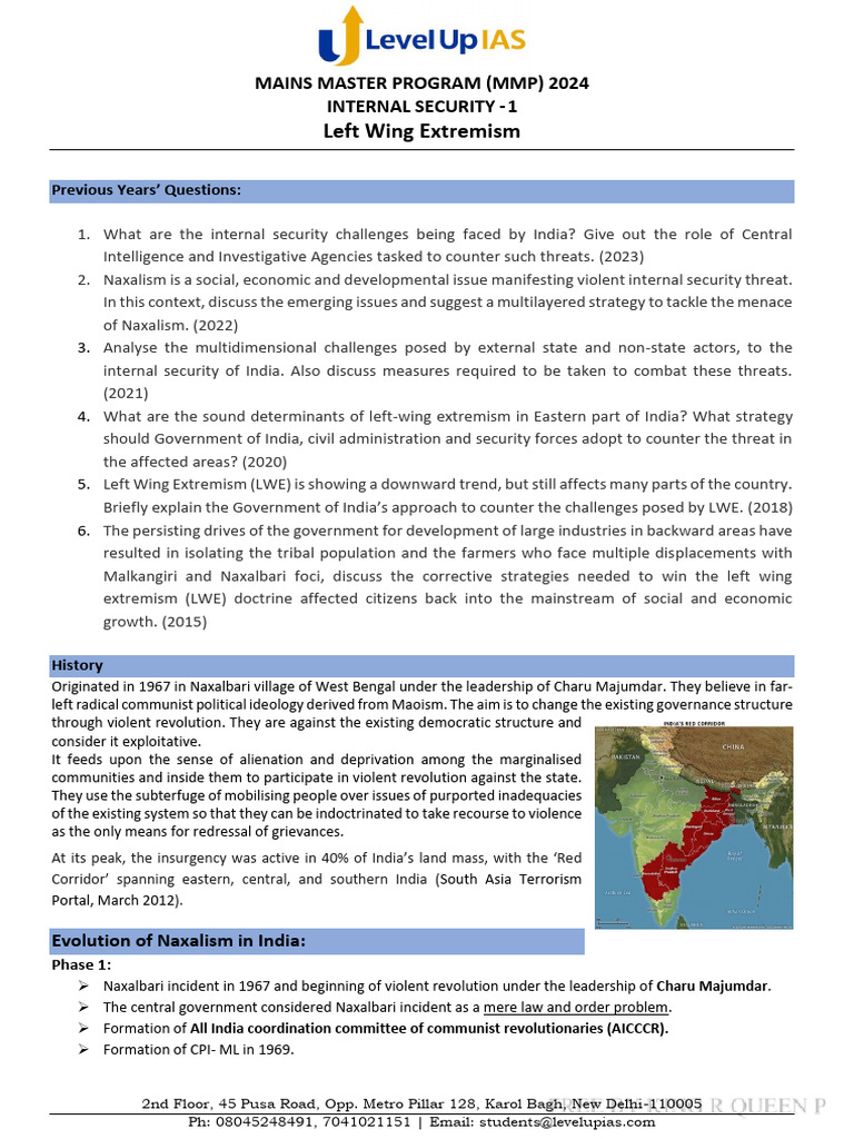 Internal Security | PDF
