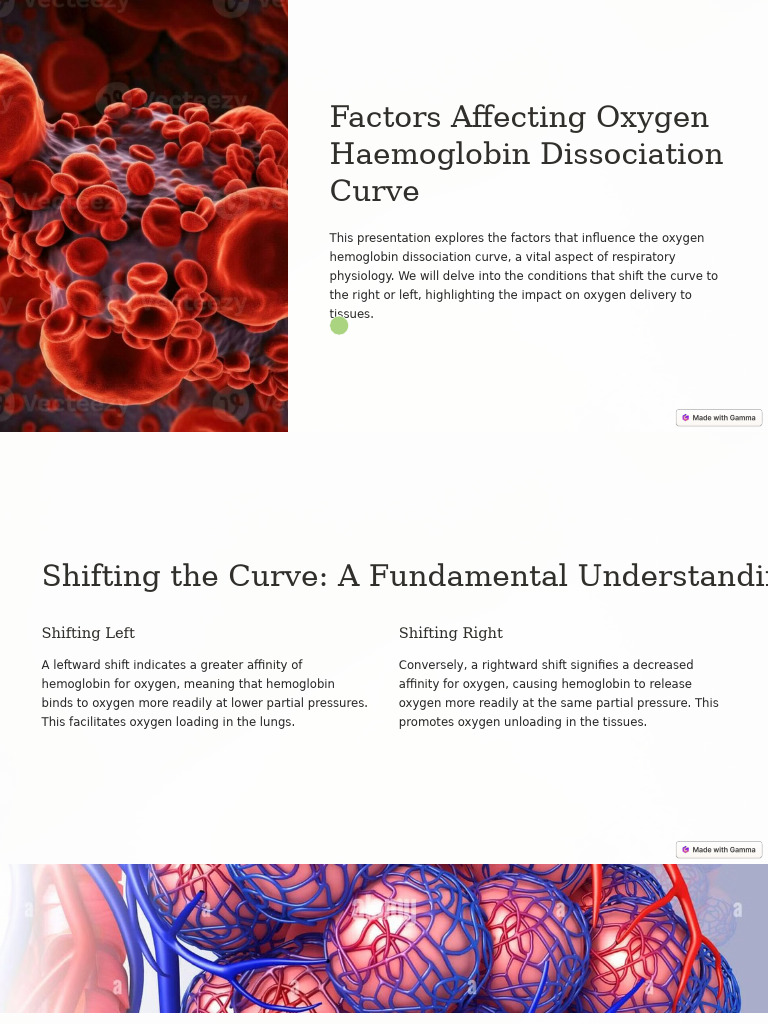 Factors Affecting Oxygen Haemoglobin Dissociation Curve | PDF | Hemoglobin | Physiology