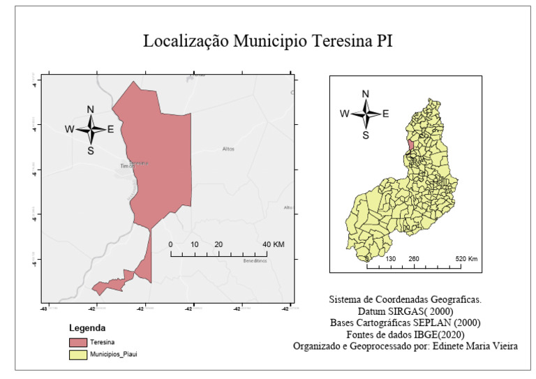 Mapa de Localização Teresina | PDF
