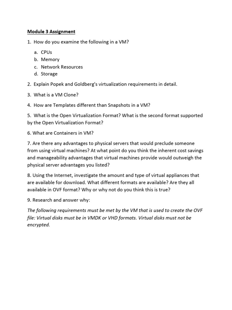 Module 3 Assignment | PDF