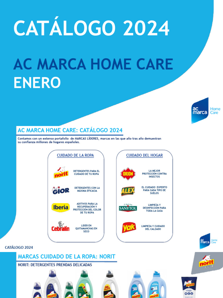 Catálogo 2024 AC Marca Home Care | PDF | Espectro electromagnético ...