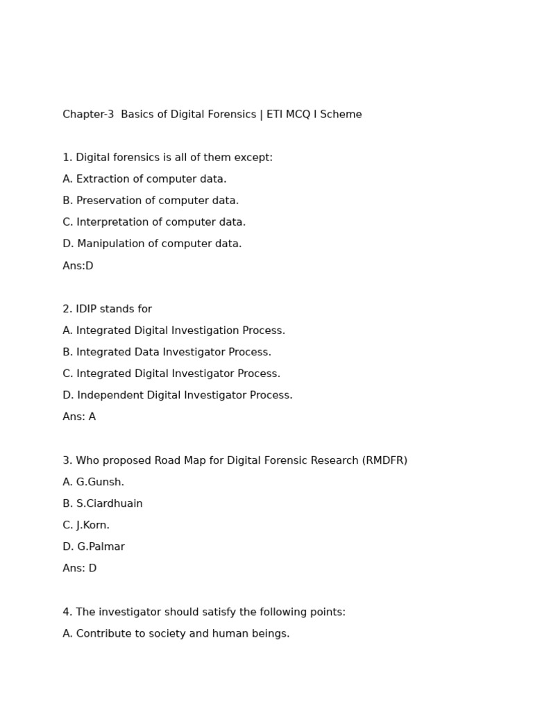 ETI Chapter 3 Assignment | PDF | Digital Forensics | Computer Forensics