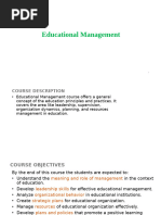 Theories and Principles of Educational Management | PDF | Theory | Organizational Behavior