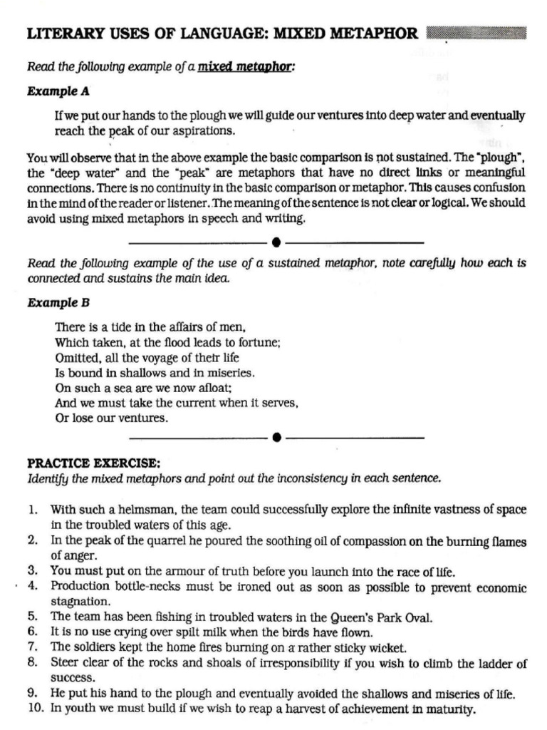 Mixed Metaphor | PDF