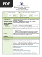 Math 6 Q2 Module 6 | PDF | Bracket | Mathematics