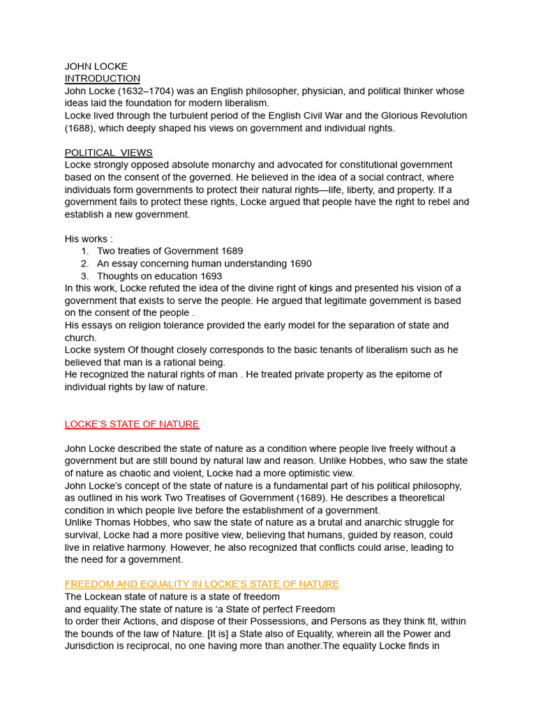 John Locke | PDF | John Locke | Property