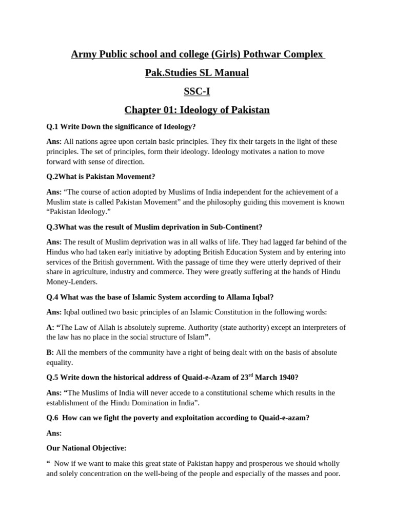 Pakistan Ideology and Historical Overview | PDF | Partition Of India