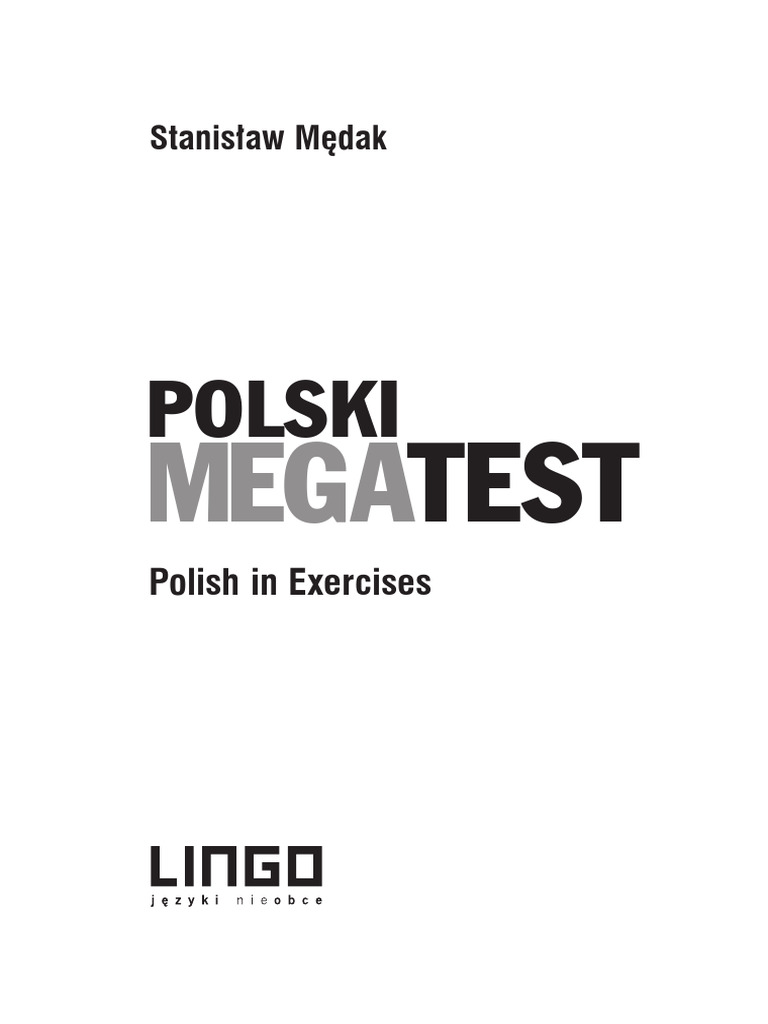 Polski Megatest Polish in Exercises-Lingo A1 A2 B1 | PDF