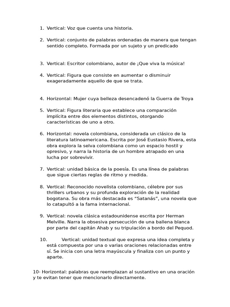 Glosario de Términos Literarios | PDF | Novelas | Autor