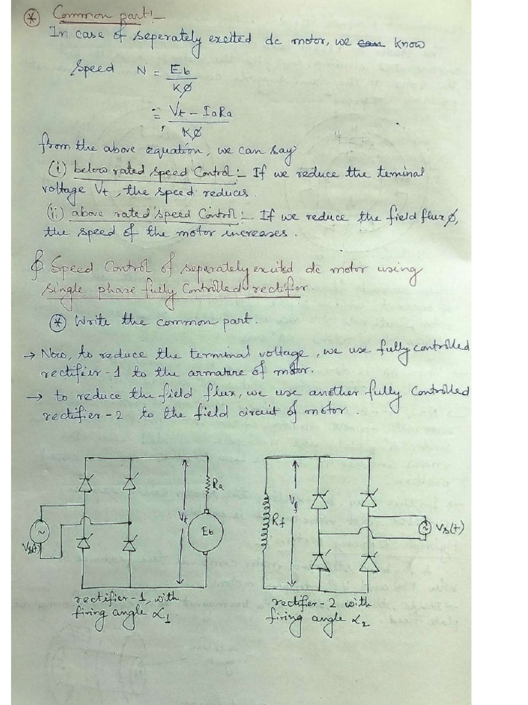 DC Motor Drive Using Single Phase Fully Controlled and Semi Controller ...