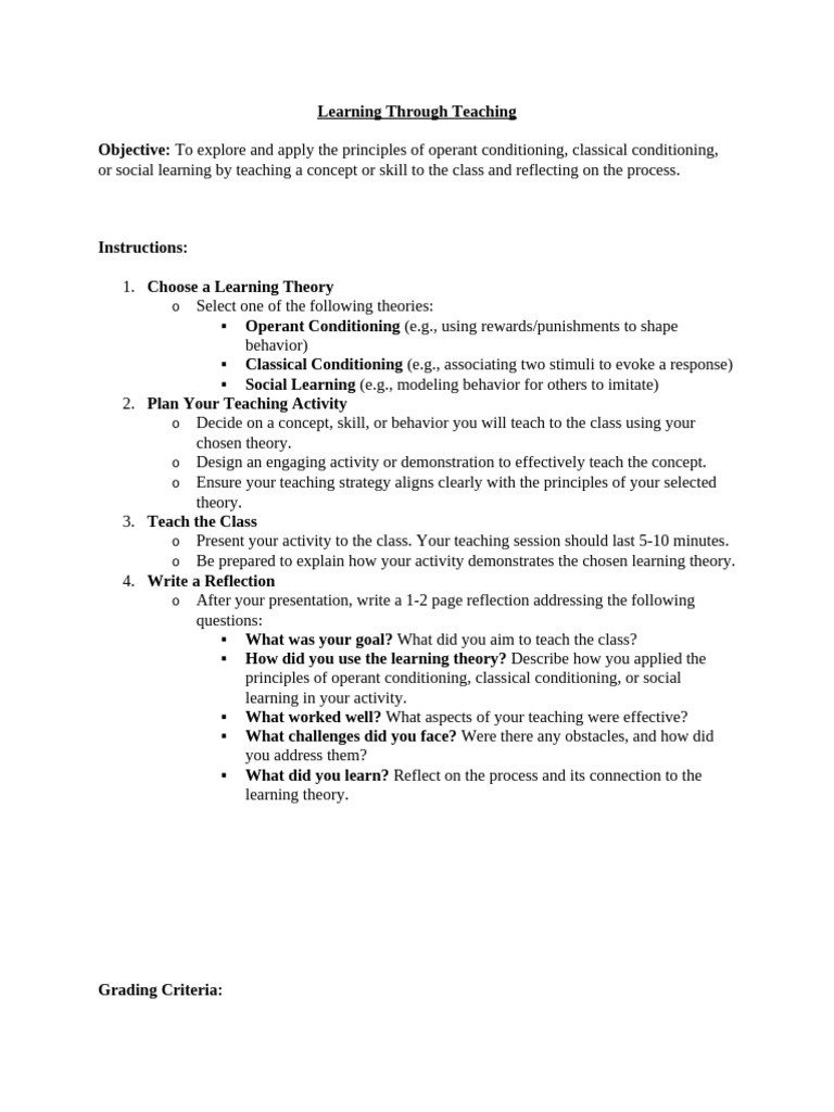 Learning Through Teaching | PDF | Learning | Behaviorism